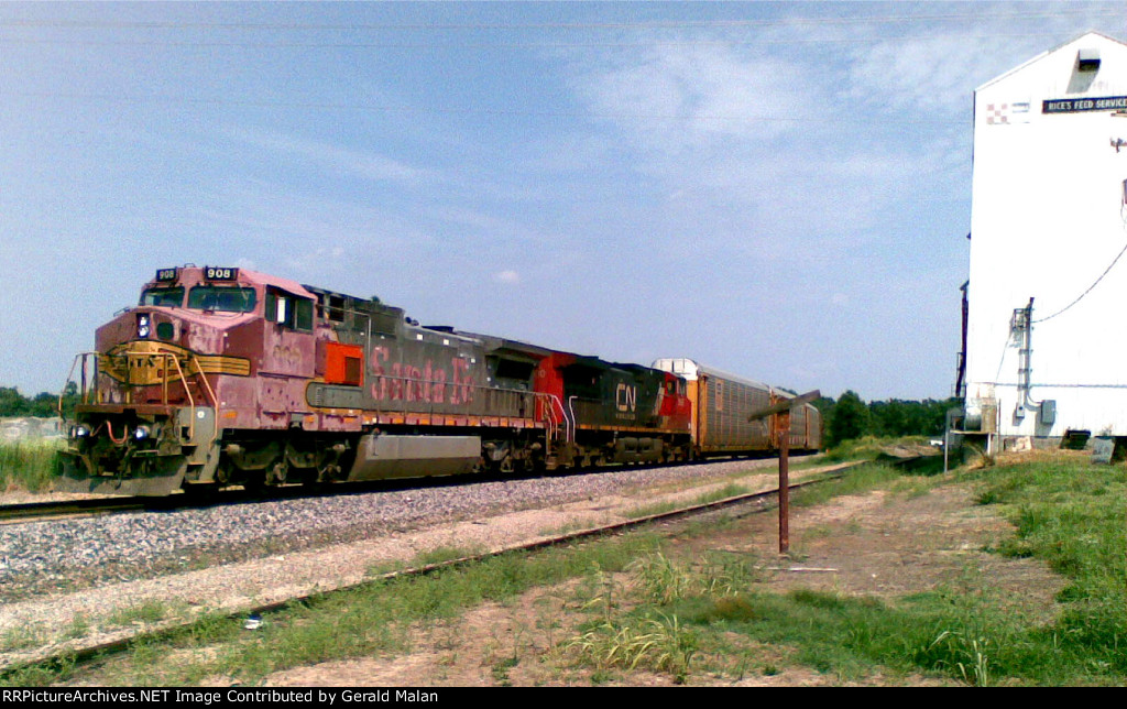ATSF 908 at Golden City MO
